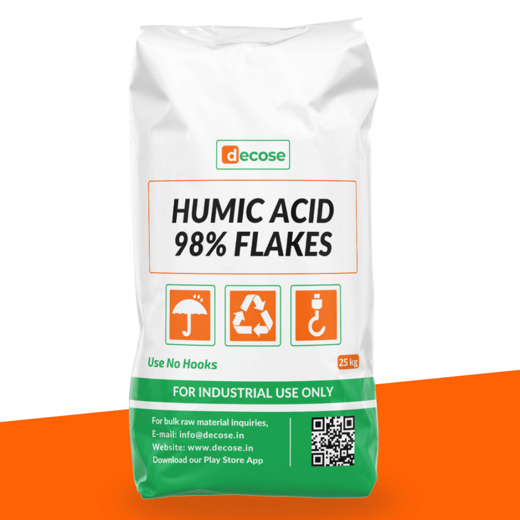 Humic Acid 98% Flakes – 1 Kg | Decose